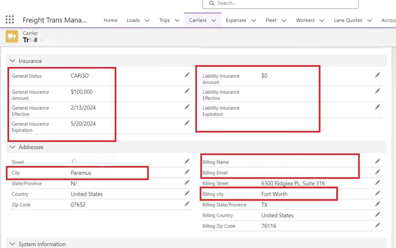 RMIS - Freight Transportation Manager TMS