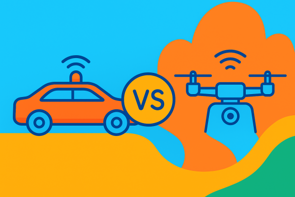 Autonomous Vehicles vs Drones: Choosing the Right Logistics Tech